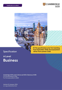 Cambridge OCR New A Level in Business