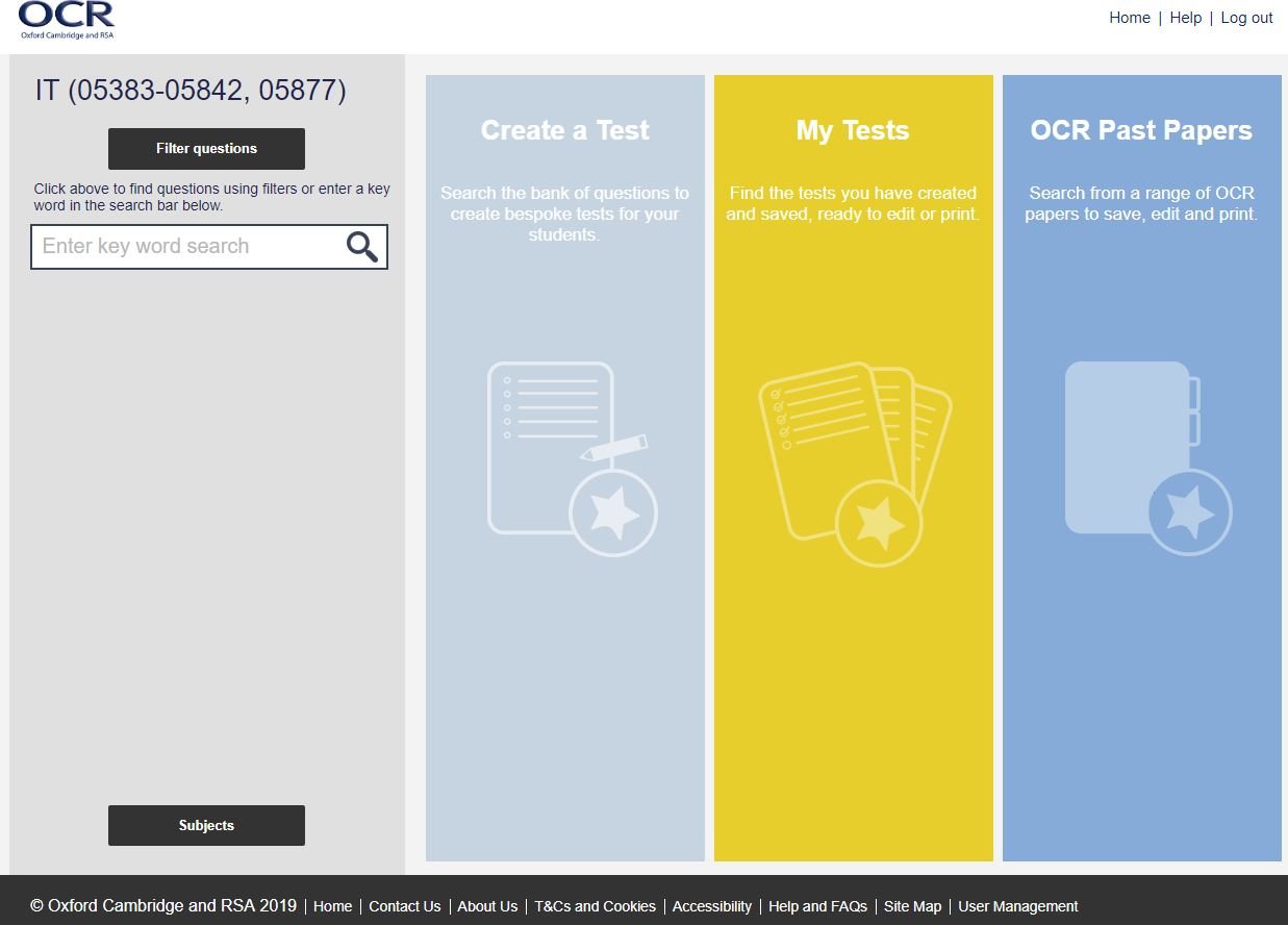 Computing - ExamBuilder