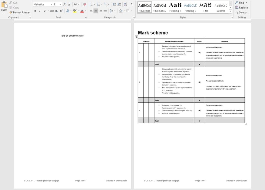 Computing - ExamBuilder