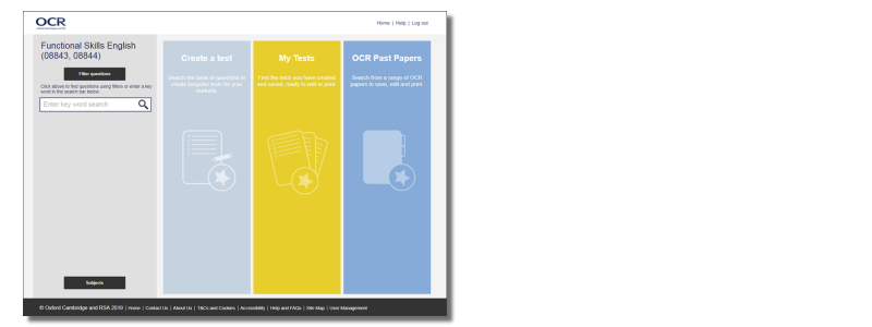 OCR New Functional Skills - ExamBuilder